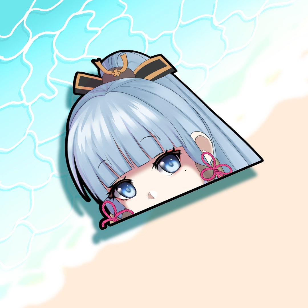 Anime Peeker Ayaka Kamisato Genshin Impact Waterproof UV Resistant ...