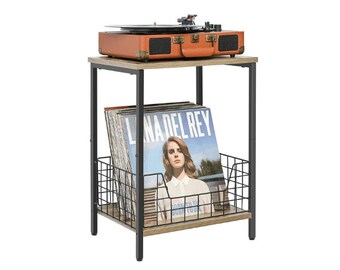 Side Table Record Player - Etsy
