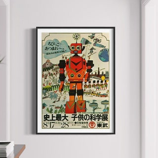 Robot Poster - Etsy