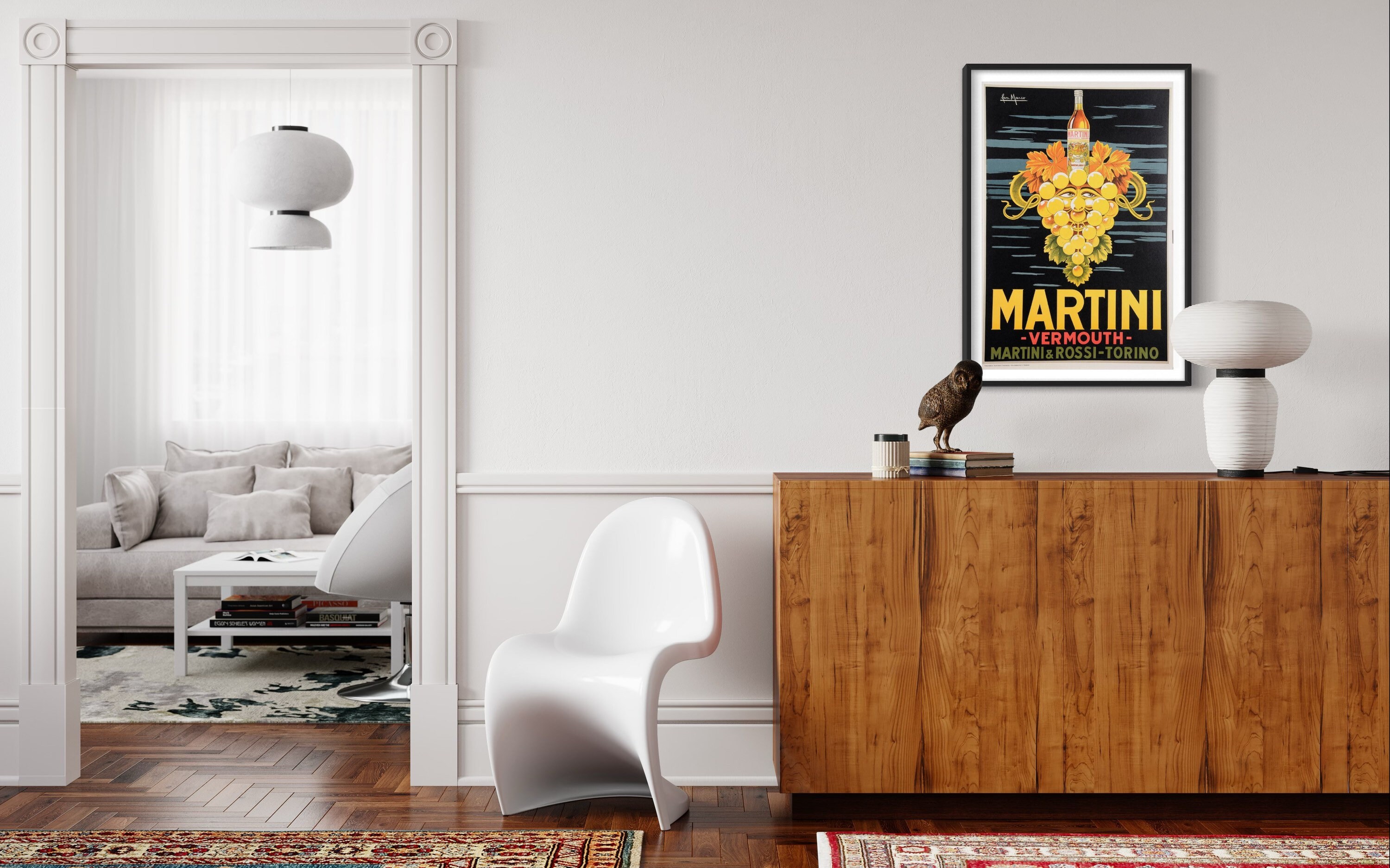 Original Vintage Italian Poster Advertising Martini Vermouth by Pan ...