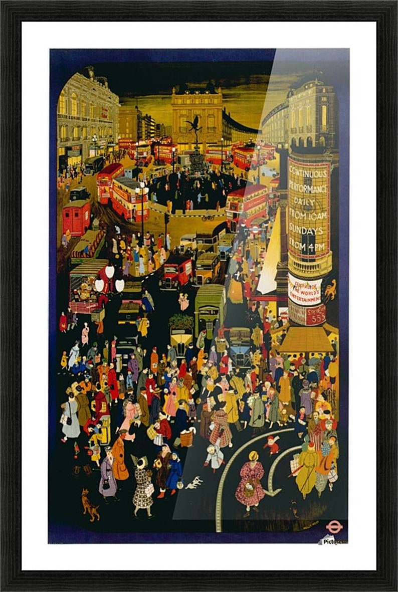London Metro Underground Poster | Vintage Illustration Travel | Funky ...