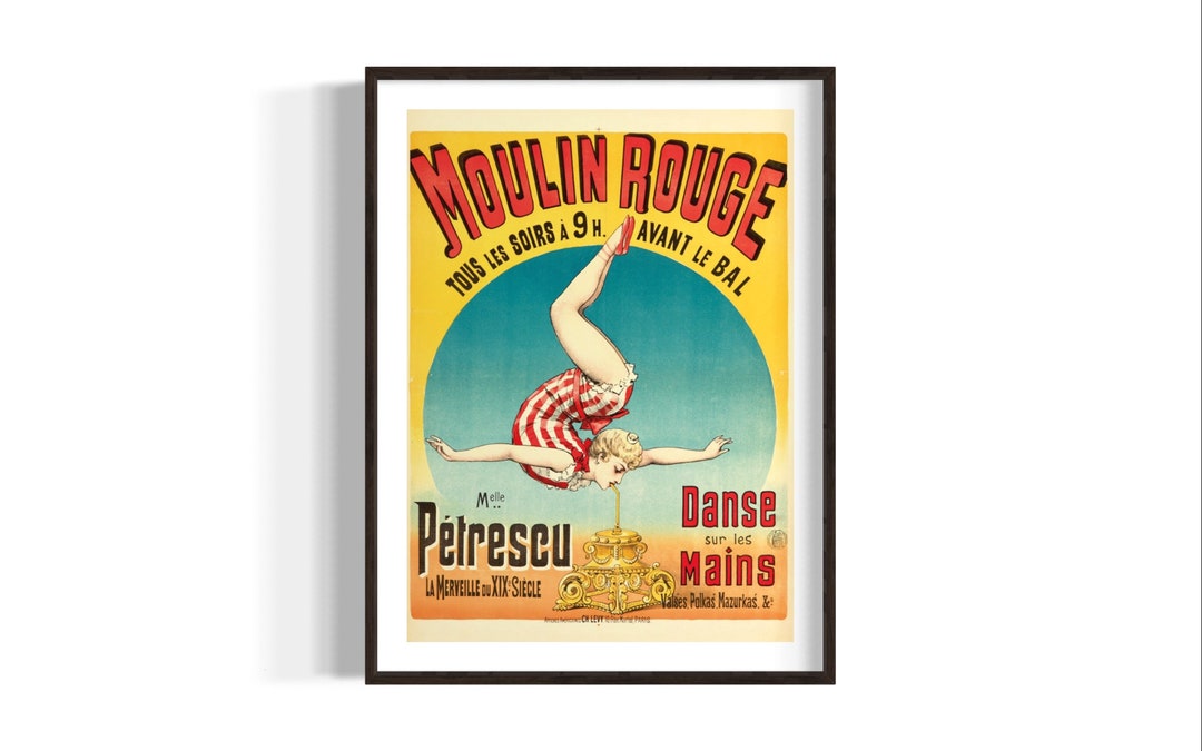 Framed Moulin Rouge Wall Art Print, Moulin Rouge Musical Theatre ...
