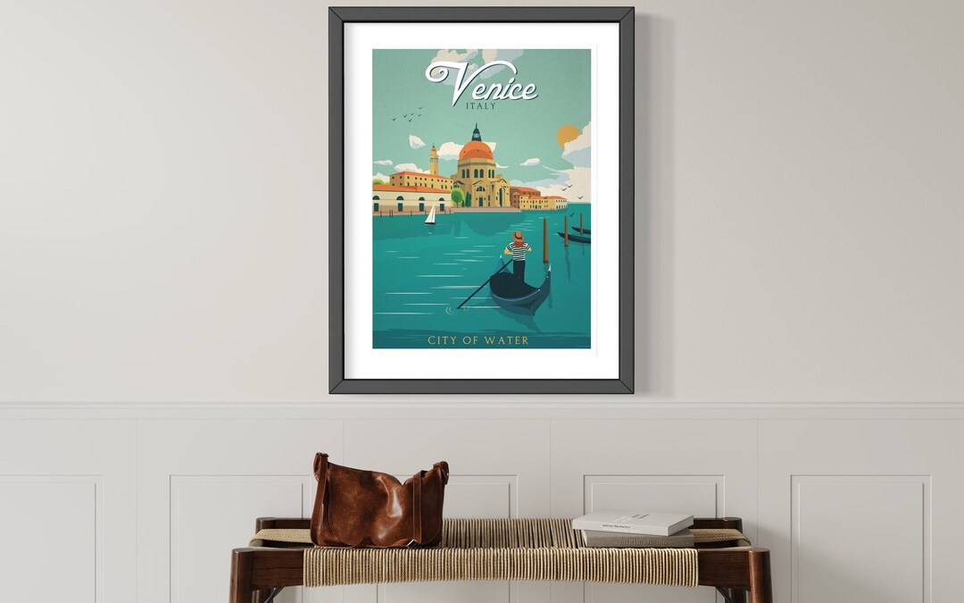 Venice Vintage Travel Poster - Etsy