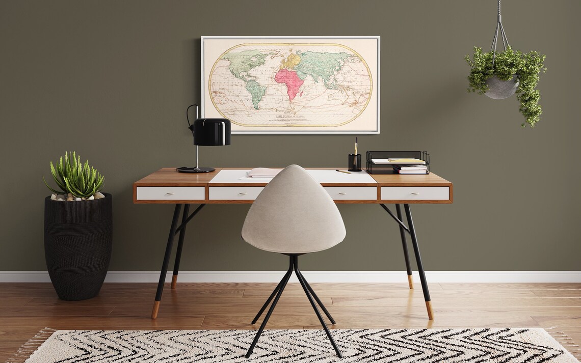 World Map Wall Art, General Map of the Universe 1782, Map of the World ...
