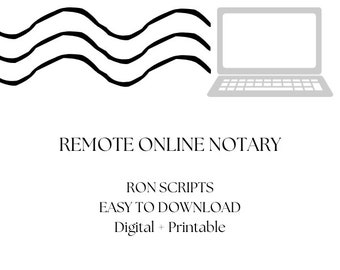 Remote Online Notary Marketing RON Marketing Flyer RON Flyer Notary ...