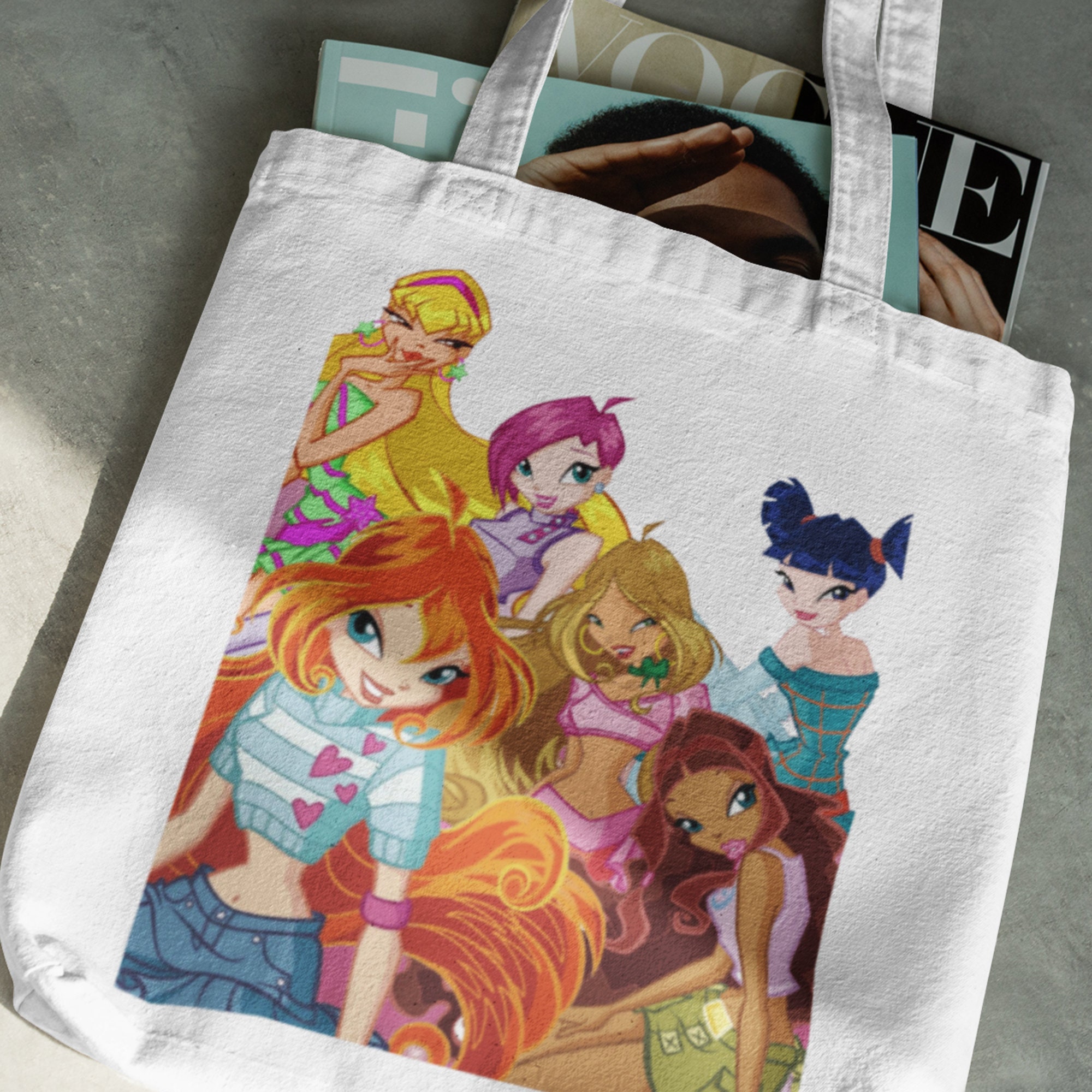 Winx Club Reusable Aesthetic Tote Bag Shoulder Tote Bag for - Etsy