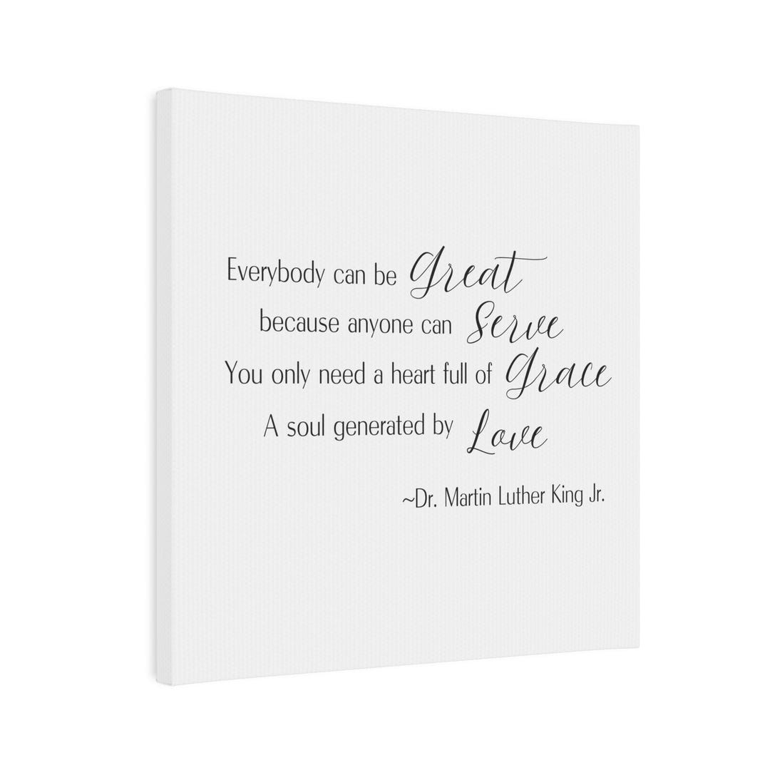 Inspirational Quote Canvas, MLK Jr Wall Art, Square Photo Tile ...