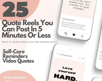 50 Motivational Reels Canva Reels Templates Productivity - Etsy