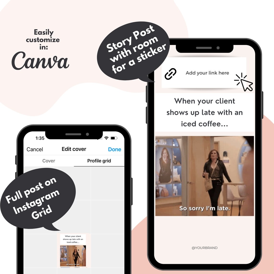 25 Meme Microblading Instagram Post, Reels & Story Templates Vol 2 ...