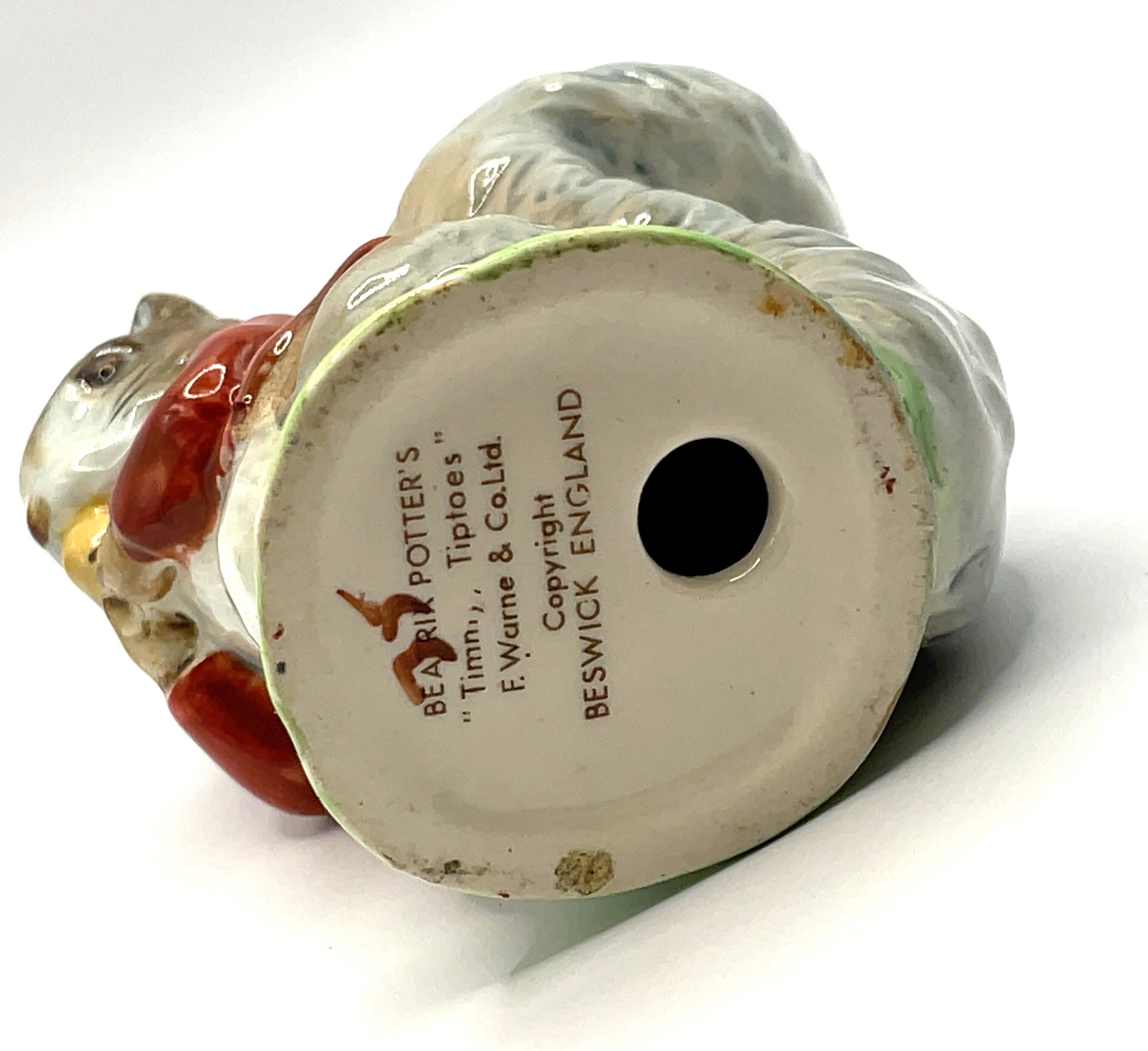 Vintage Beatix Potter Figurine of Timmy Tiptoes by F. Warne & Co. Ltd ...