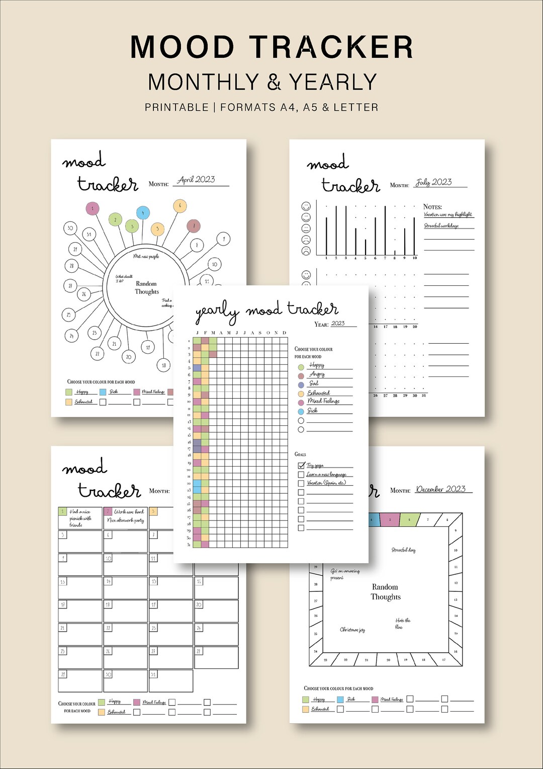 A Year in Pixels Printable, Moths in Pixels Printable, Yearly and ...