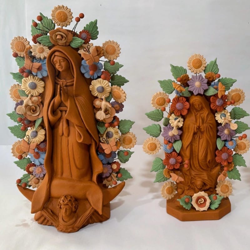 Barro Virgen Mary - Etsy