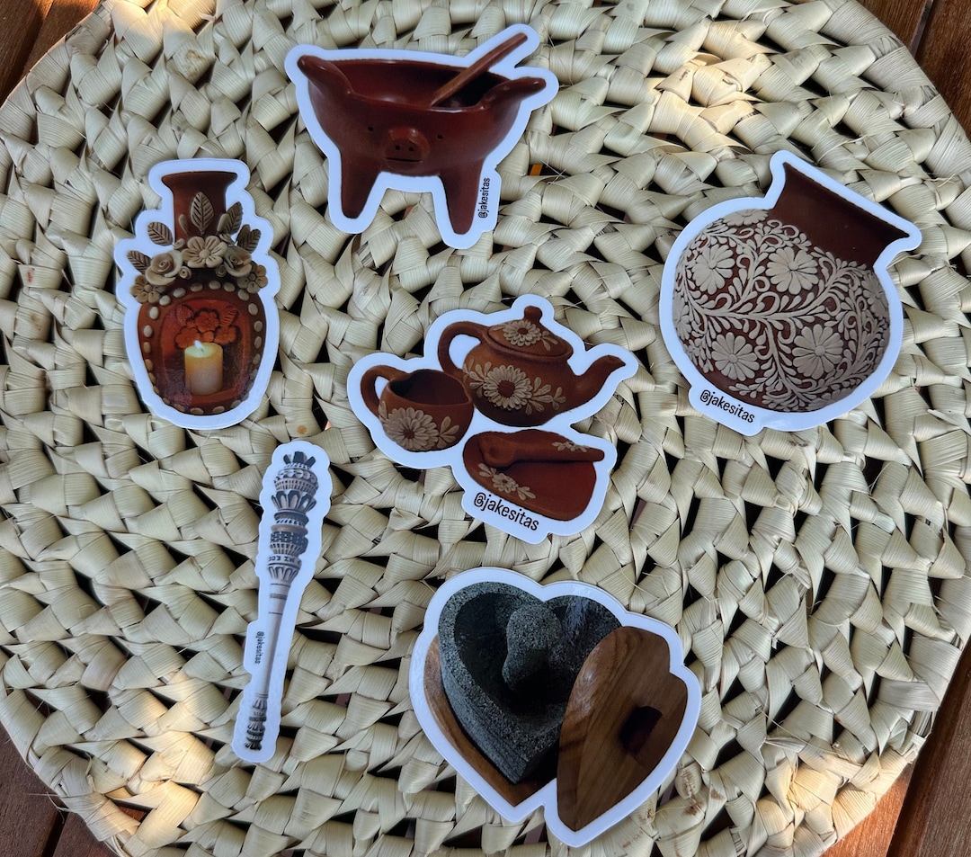 Barro Bordado Artesanias Mexicanas Stickers - Etsy