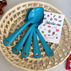 Cucharas De Peltre Enamel Serving Spoons Cafetera De Peltre Enamel ...