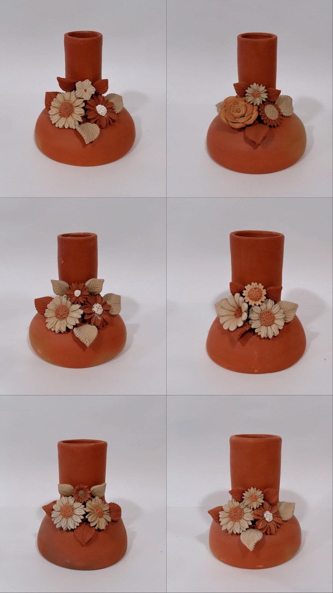 Handmade Clay Candle Holder Candeleros De Barro Bordado - Etsy