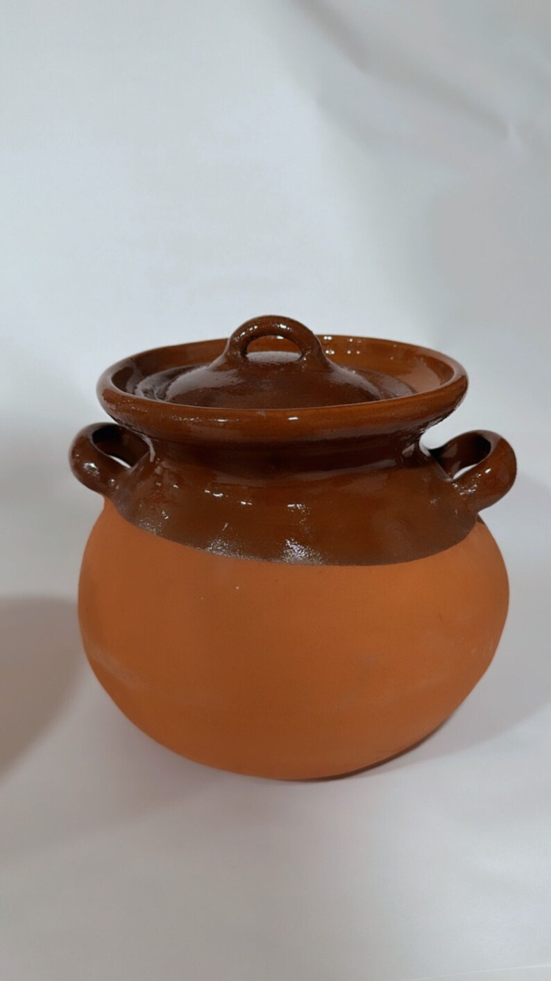 Olla Frijolera Vidriada 5 Litros - Etsy