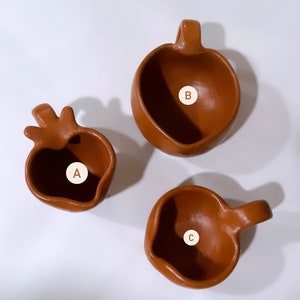 Taza De Barro De Corazon Echa En Oaxaca Clay Heart Mug Oaxaca - Etsy