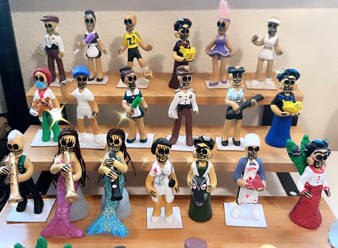 Clay Death of Death Skull Figures - Etsy