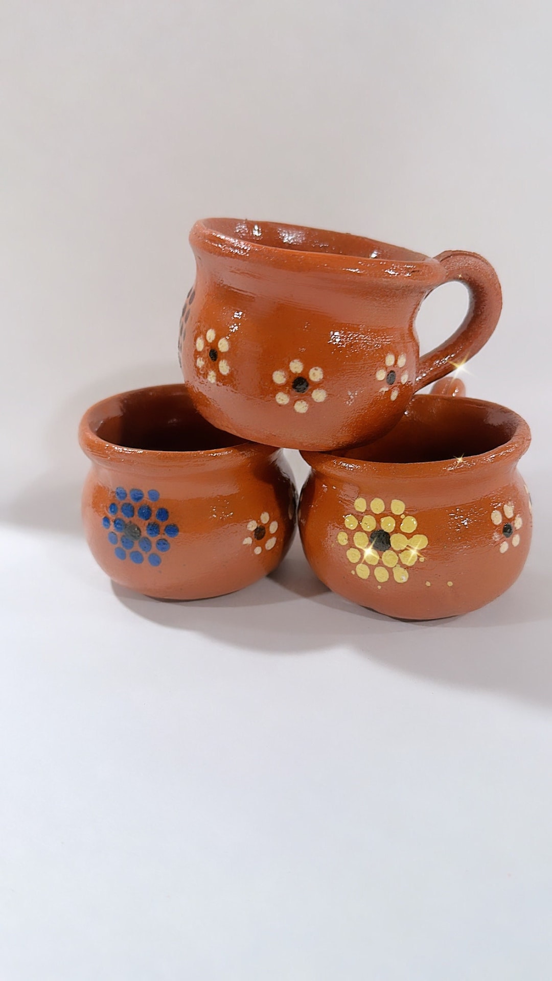 Small Clay Mug Barro Mexicano Tasas De Barro - Etsy