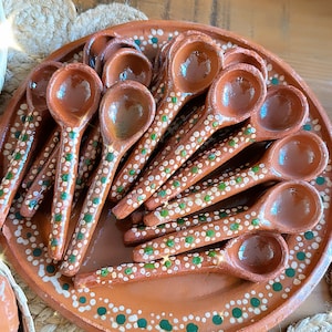 Cucharas De Barro Clay Spoons - Etsy