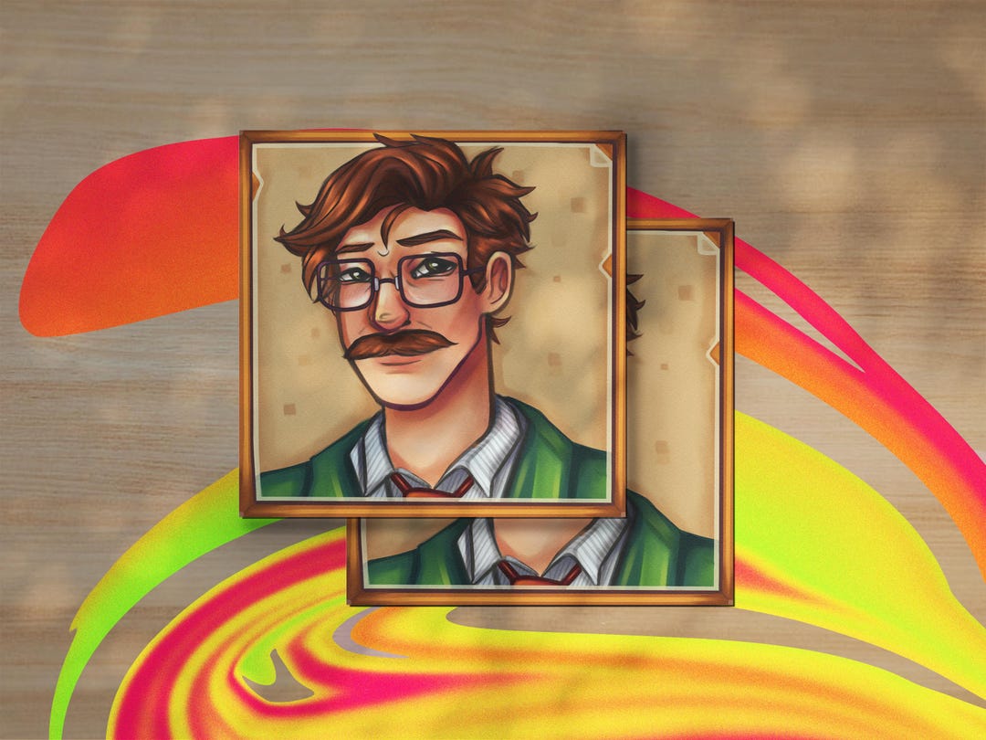 Stardew Valley: Harvey A5 Square Art Print Matte Finish, SDV, Gaming ...