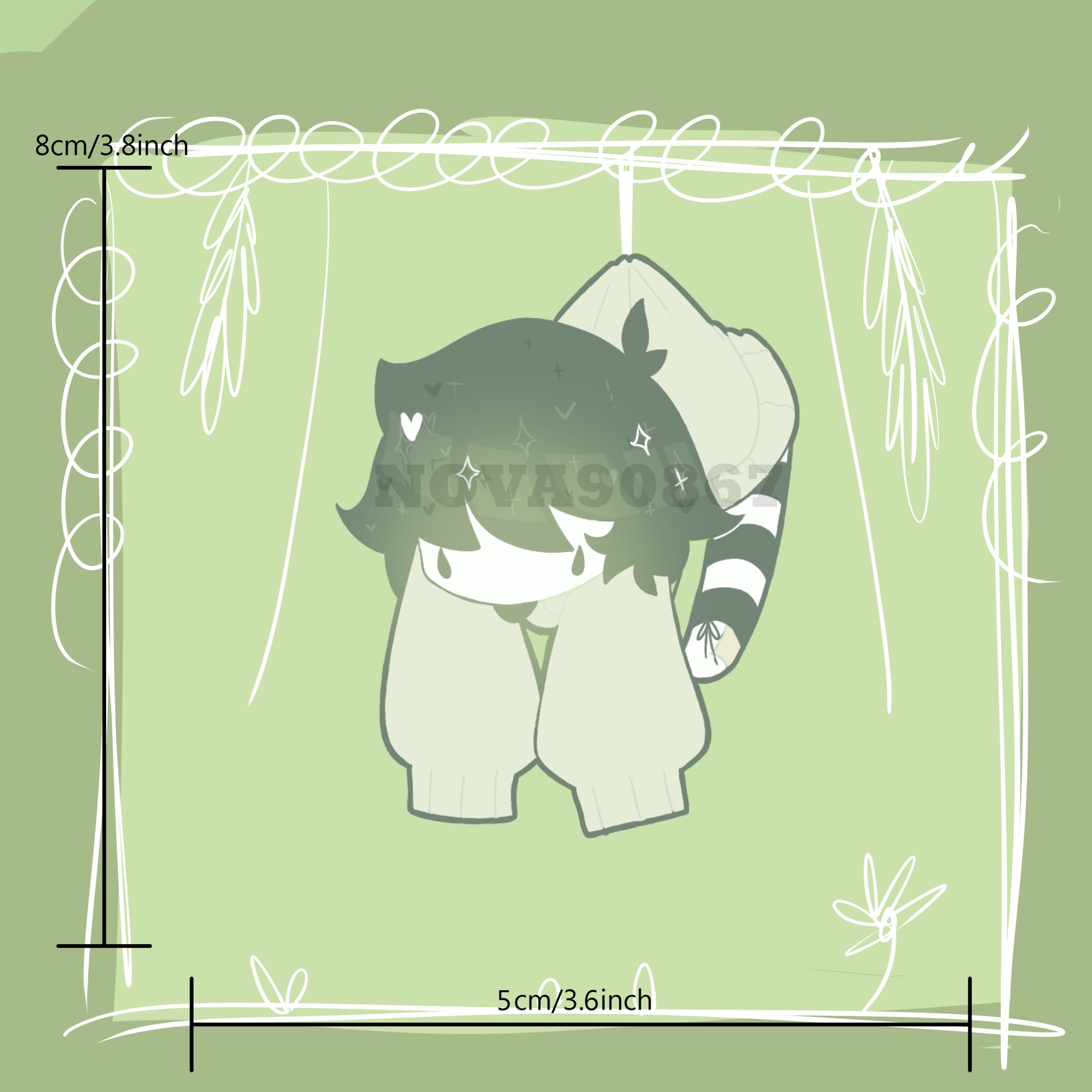 Jumbo Sized pinch Mime Acrylic Keychain - Etsy