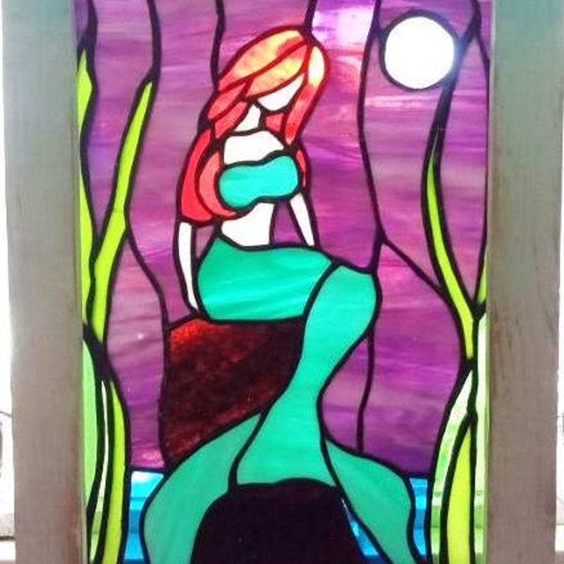 Stained Glass Mermaid - Etsy