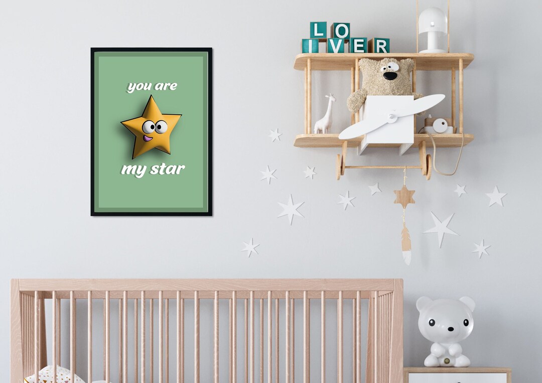 Poster/you Are My Star/ Picture Perfect for the Children's Room/ Kids ...