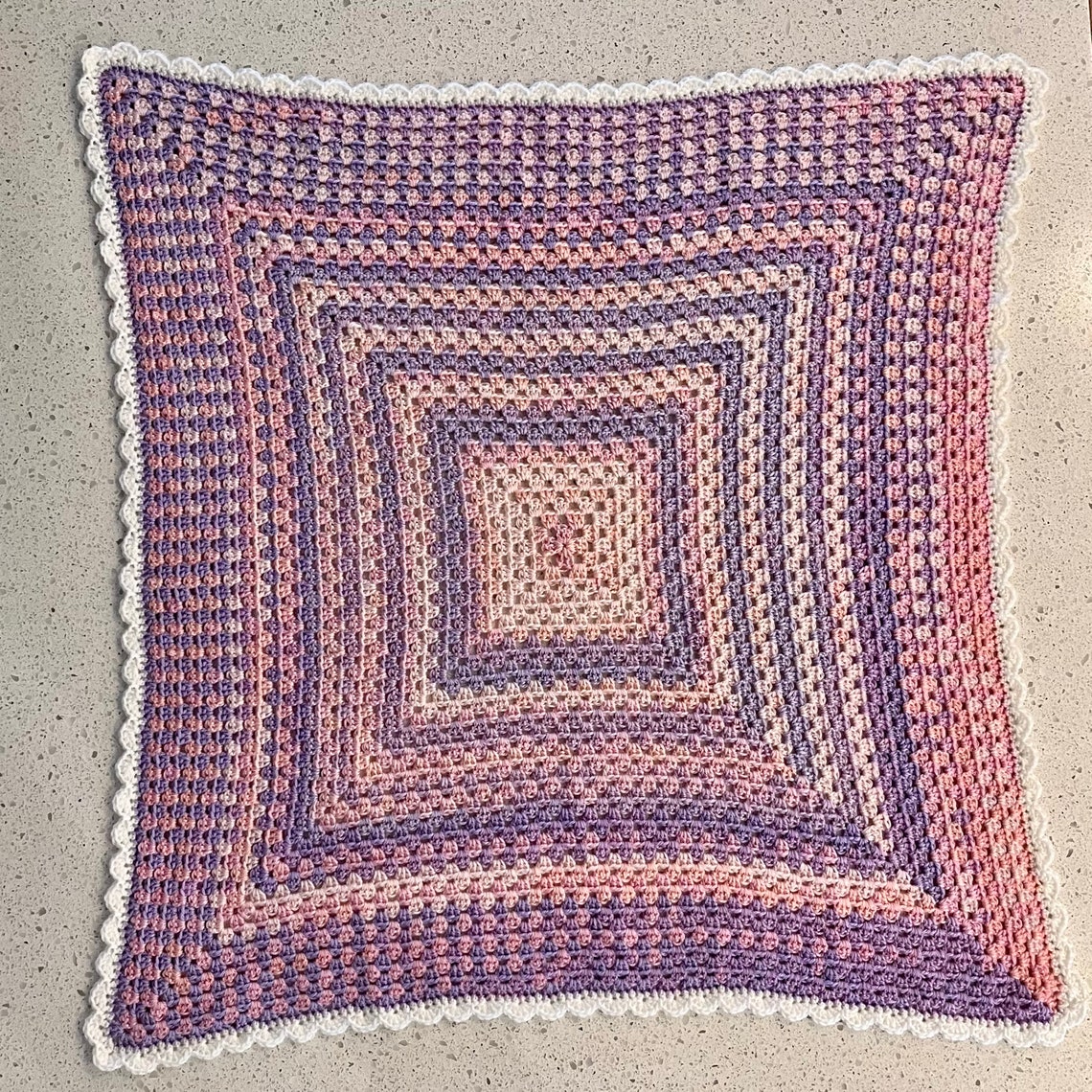 Handmade Baby Blanket, Gumdrop Colored Baby Blanket, Crochet Baby ...