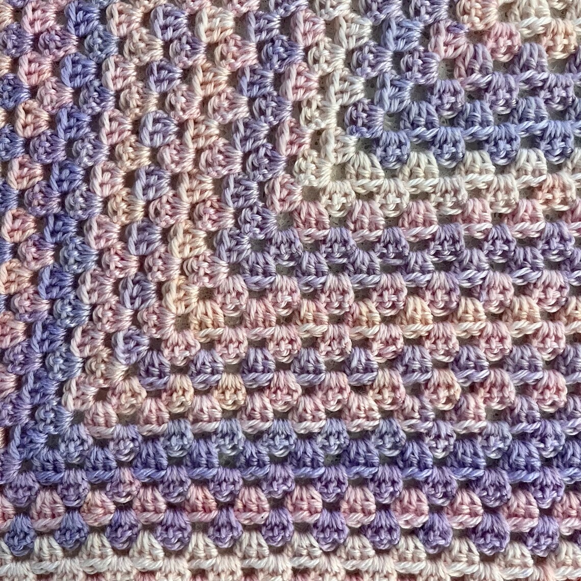 Handmade Baby Blanket, Gumdrop Colored Baby Blanket, Crochet Baby ...
