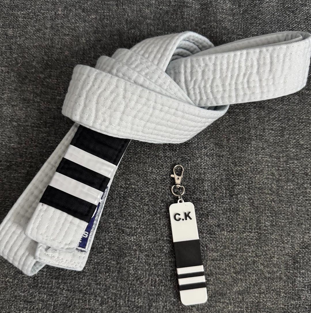 BJJ Jiu Jitsu Belt Key Chain - Free Domestic Shipping!! - Etsy