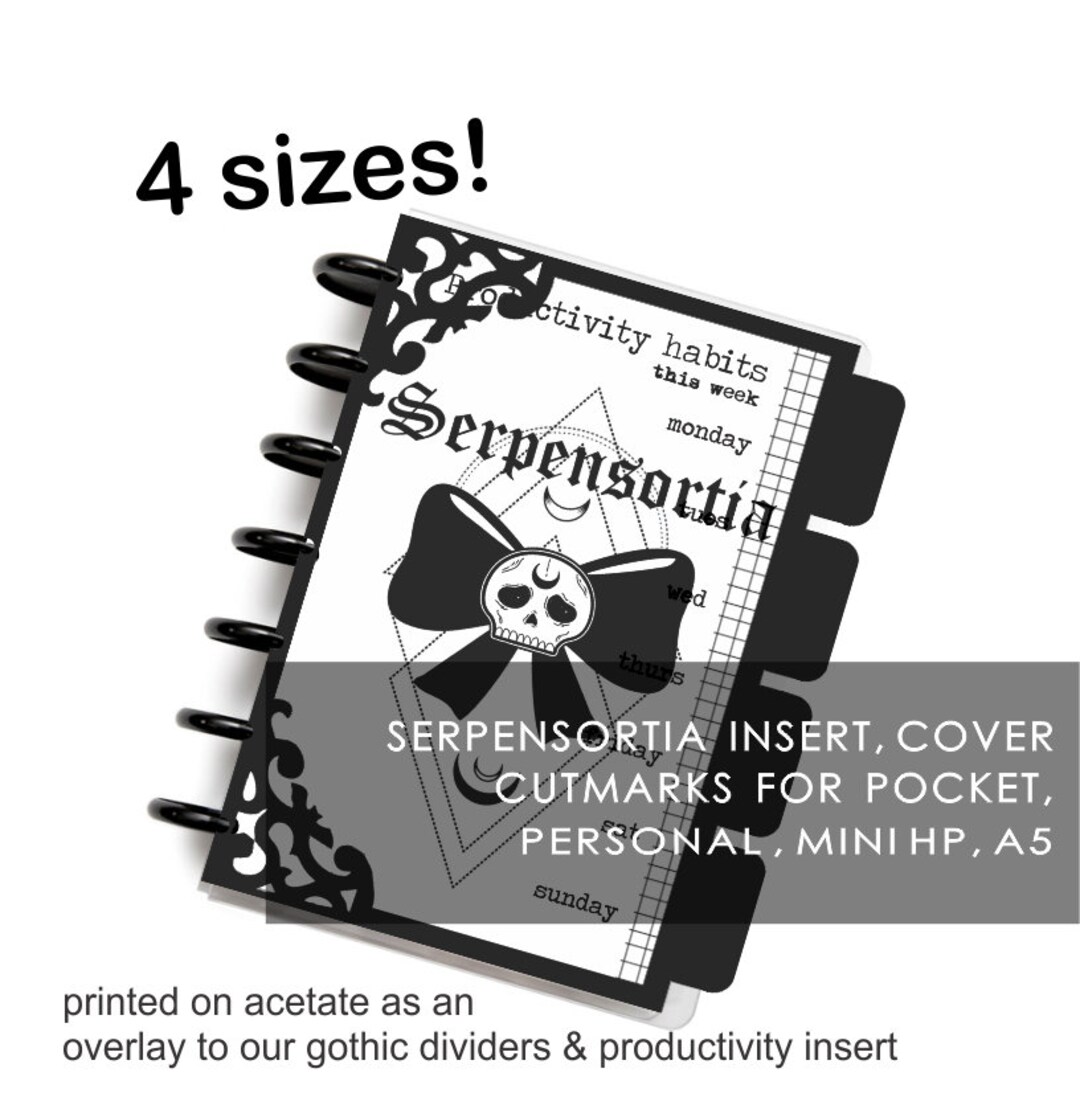 Serpensortia HP Wizard Spell Planner Cover, Insert or Planner Card ...