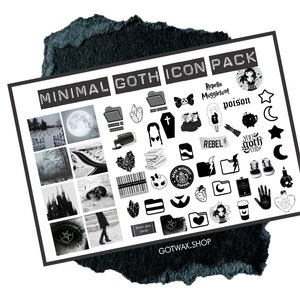 Goth Witchy Icon Set for Ios and Android With Wallpapers and Images for ...