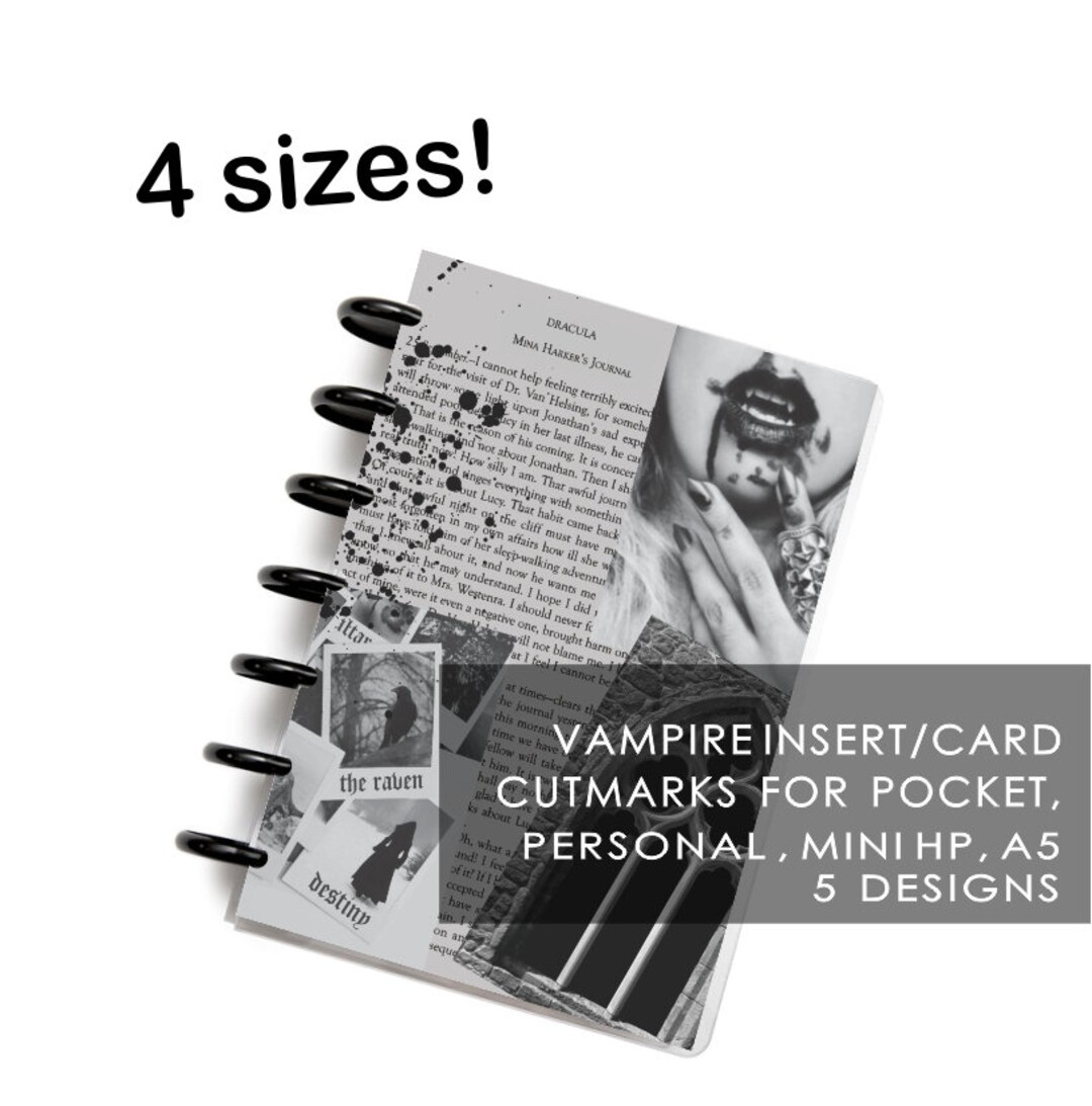 Dracula Bookish Mina Harker Diary Inserts or Cards | 5 Designs | PDF ...