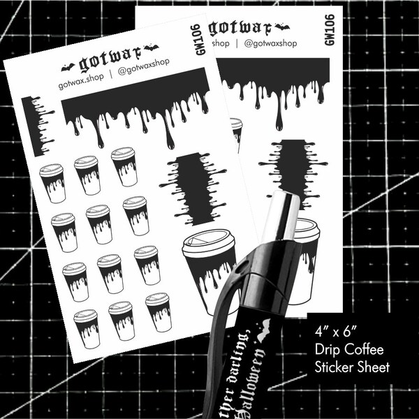 Drip Coffee Stickers - Etsy
