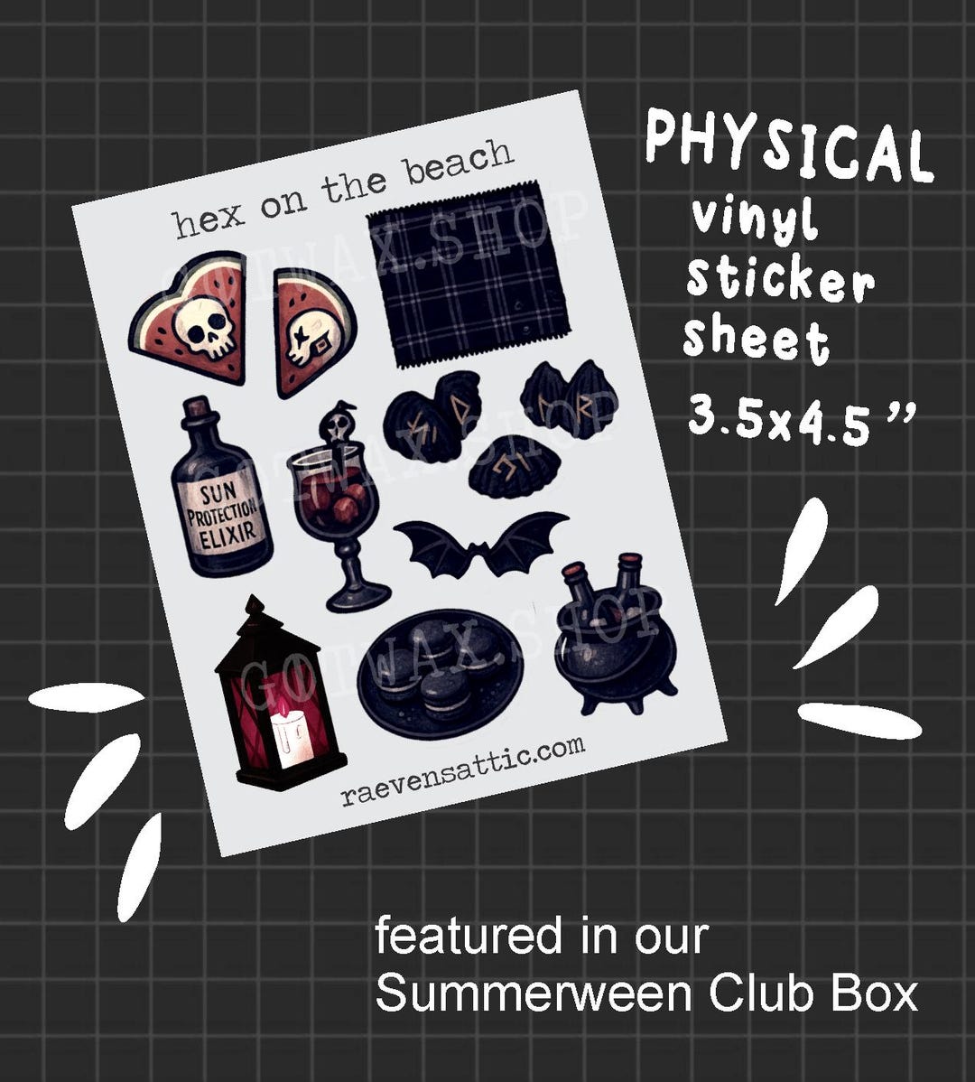 SALE! Bloodlust Vampire Picnic Goth Vinyl Stickers | Horror Stickers ...