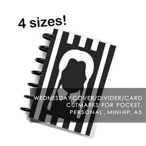 Goth Wednesday Planner Cover, Dashboard Insert or Planner Card | PDF ...