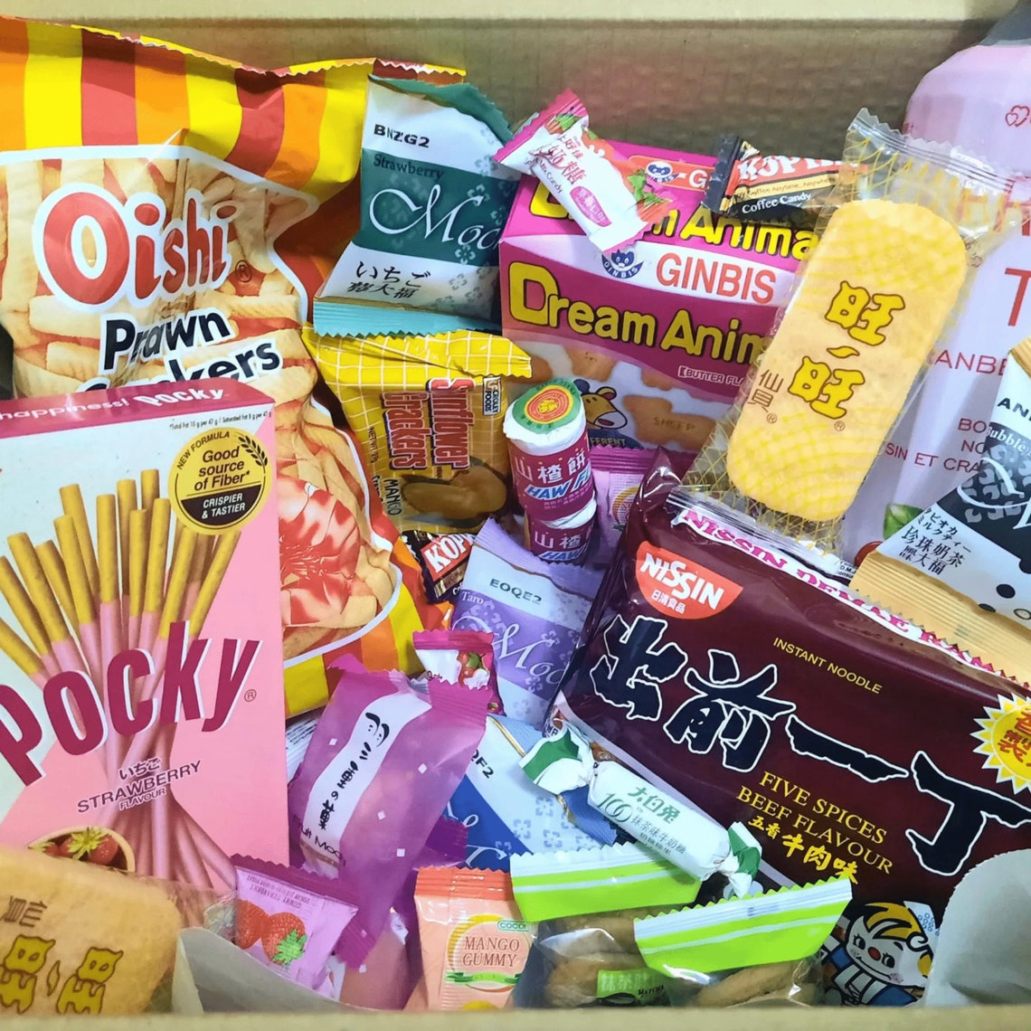 Sampler Asia Snacks Box Japanese Korean Chinese Asian Snacks - Etsy
