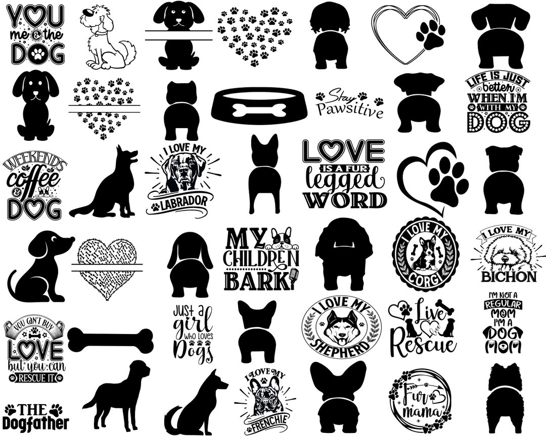Dog SVG Bundle, Dog SVG File, Layered SVG for Cricut Dog Files, Dog Png ...