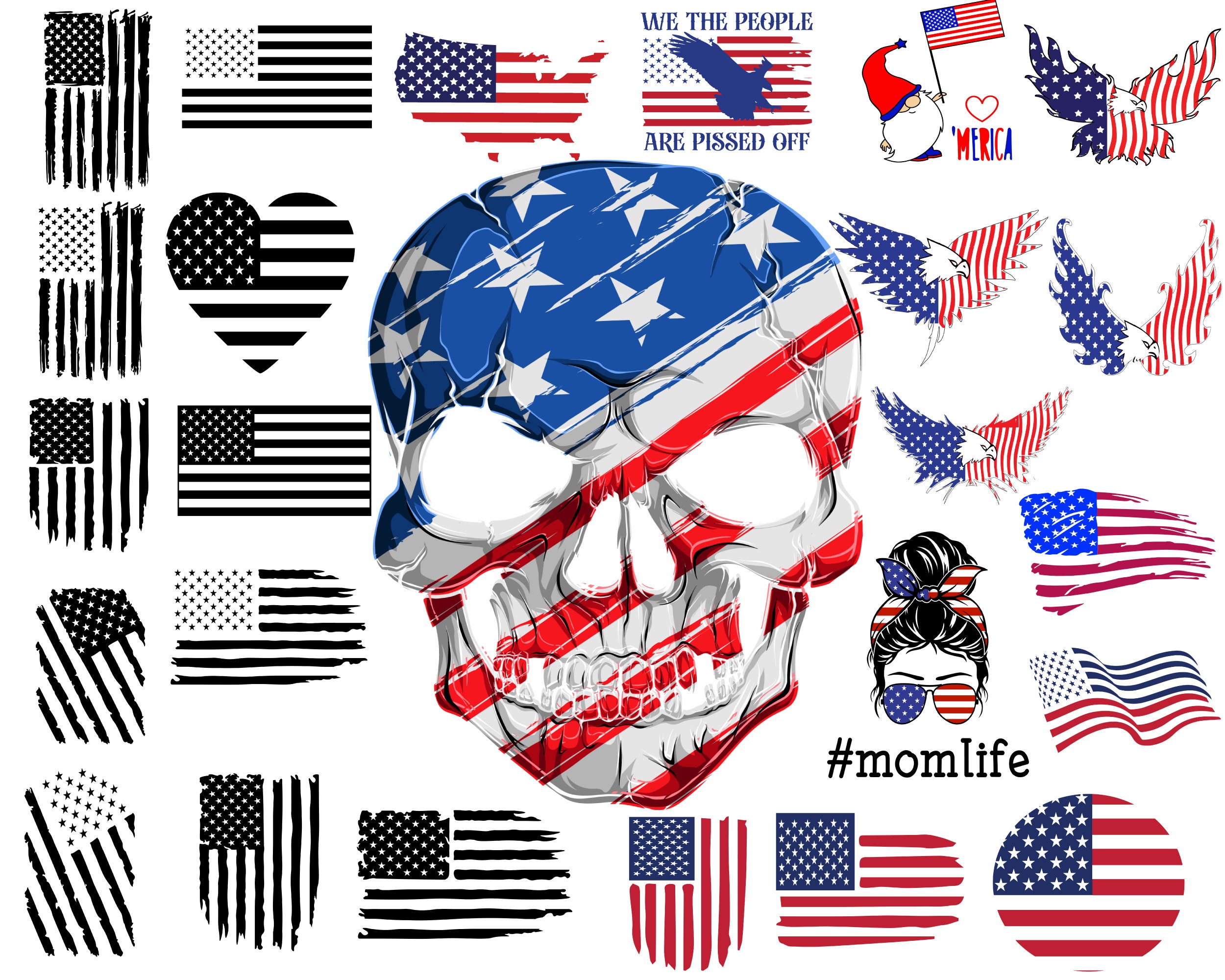 American Flag SVG Files Layered SVG American Flag American - Etsy Australia