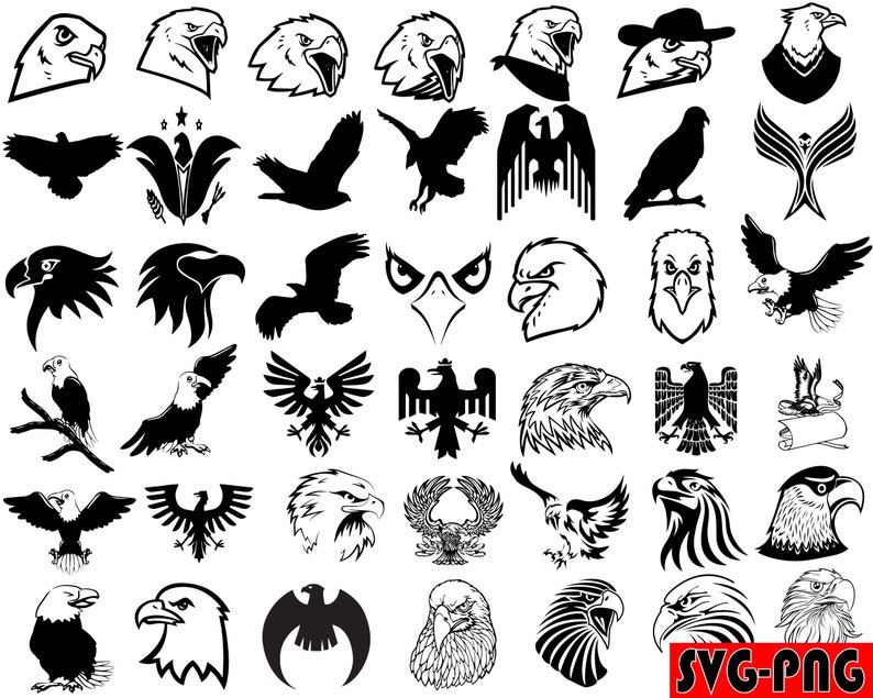 Eagle Svg Files, Eagle Svg Bundle, Layered Svg for Cricut File Eagle ...
