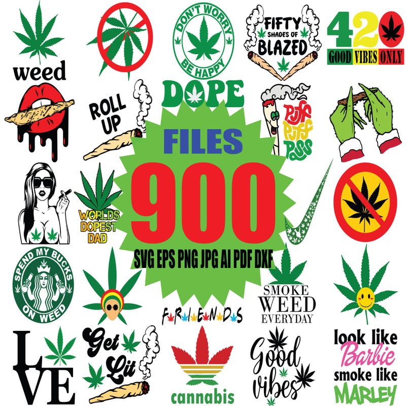 Cannabis Svg - Etsy