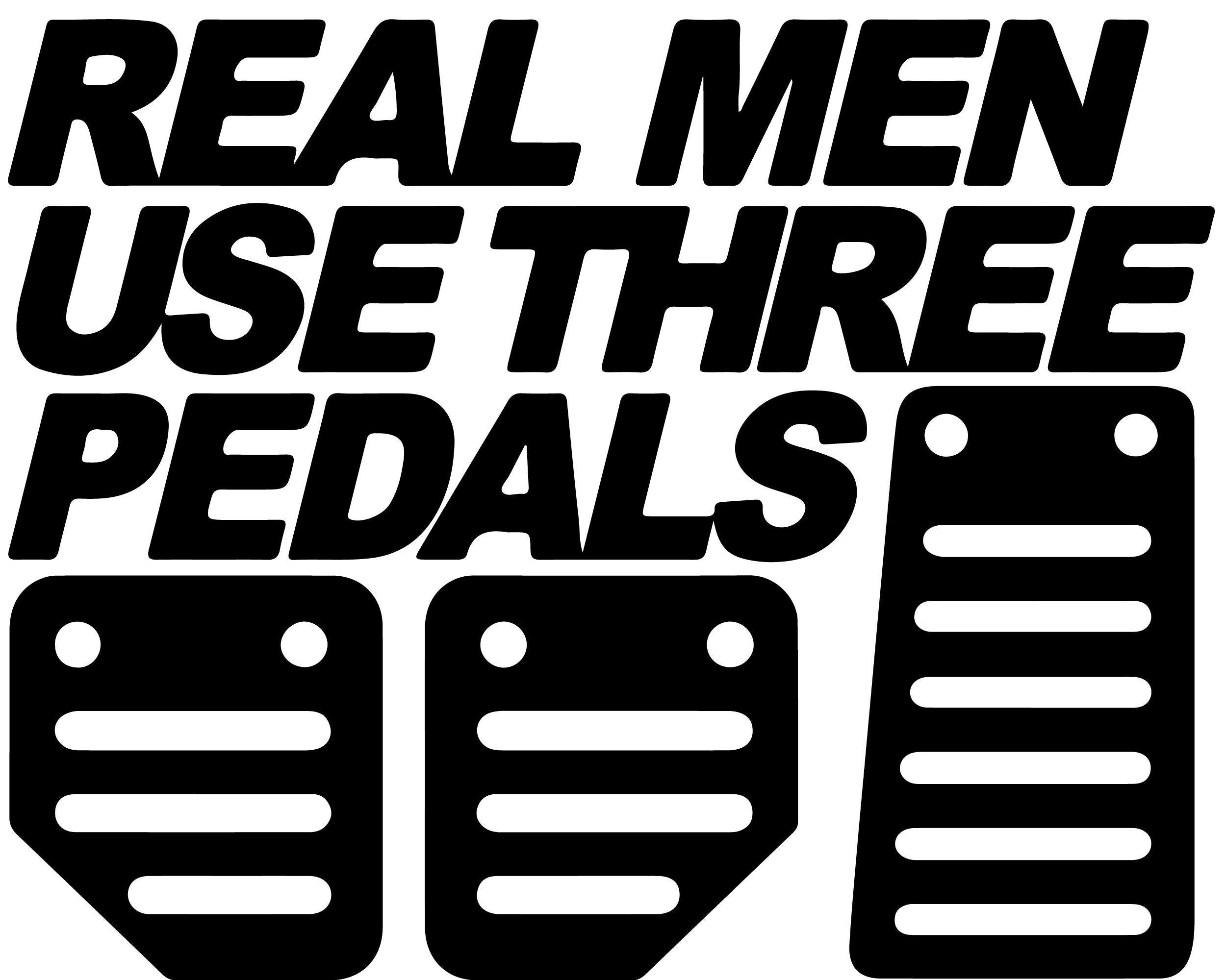 Real Man Use Three Pedals SVG, Car Quotes Svg Files, Mauel Car SVG ...