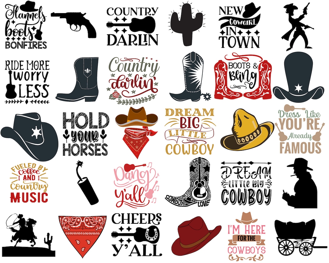 Cowboy SVG File, Cowboy PNG, Cowboy SVG Bundle,cowboy Cut File, Cowboy ...