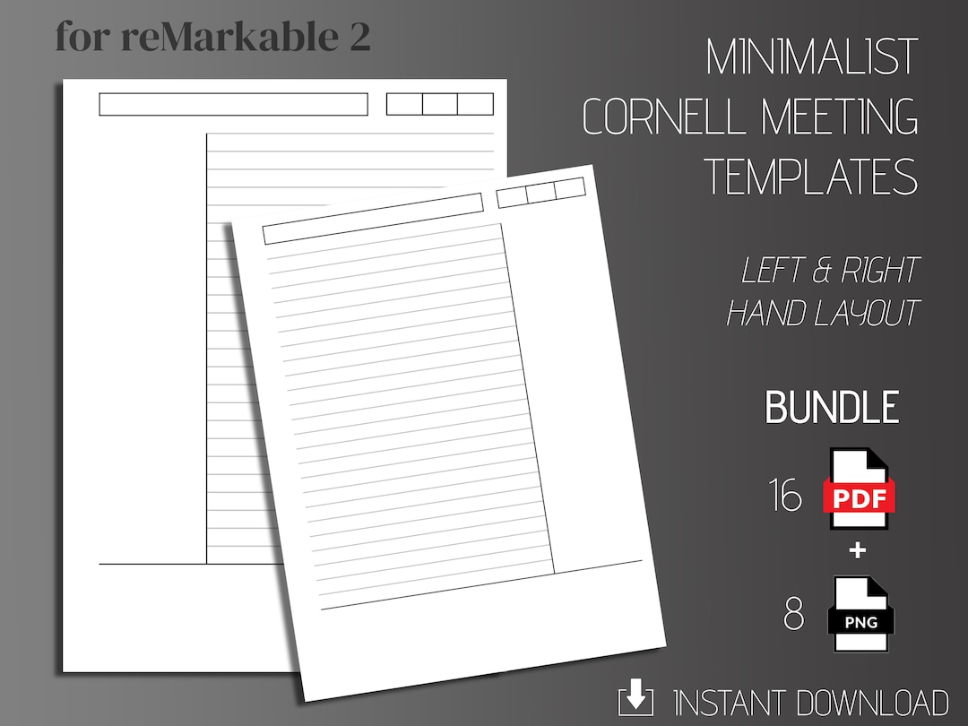 Minimalist Remarkable 2 Template | Best Cornell Notes | Digital ...