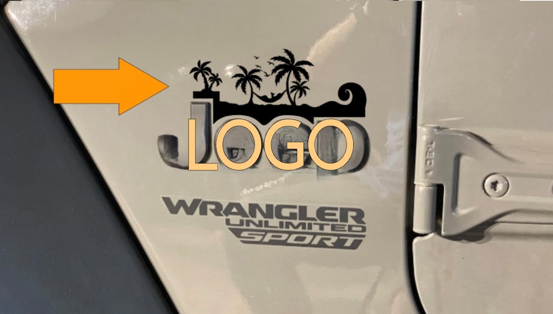 Fits Jeep Side Badge, Beach Theme. 4 Different Designs and Multiple ...