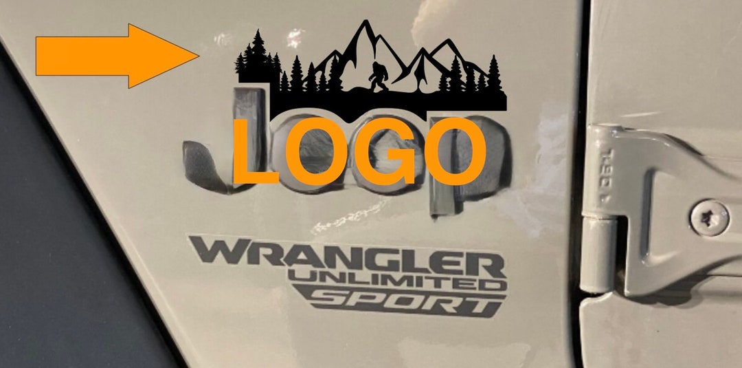 Yeti Themed Side Badge Decal to Fit Jeep Wrangler or Gladiator ...