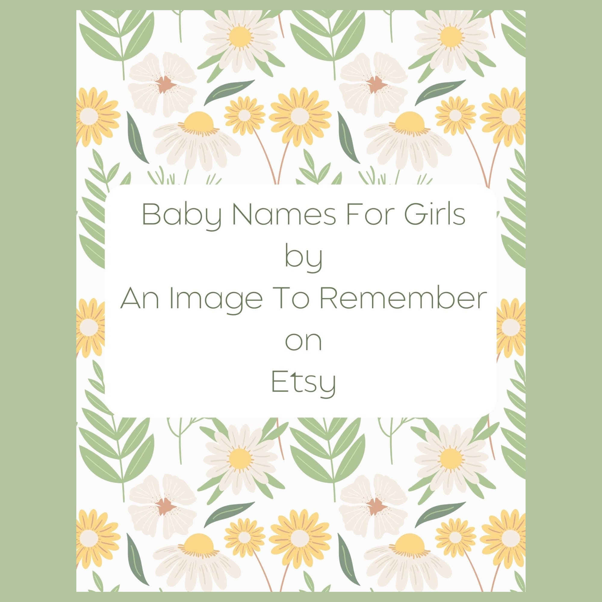 PRINTABLE List of Over 1200 Baby Names for Girls, A to Z Name Ideas for ...