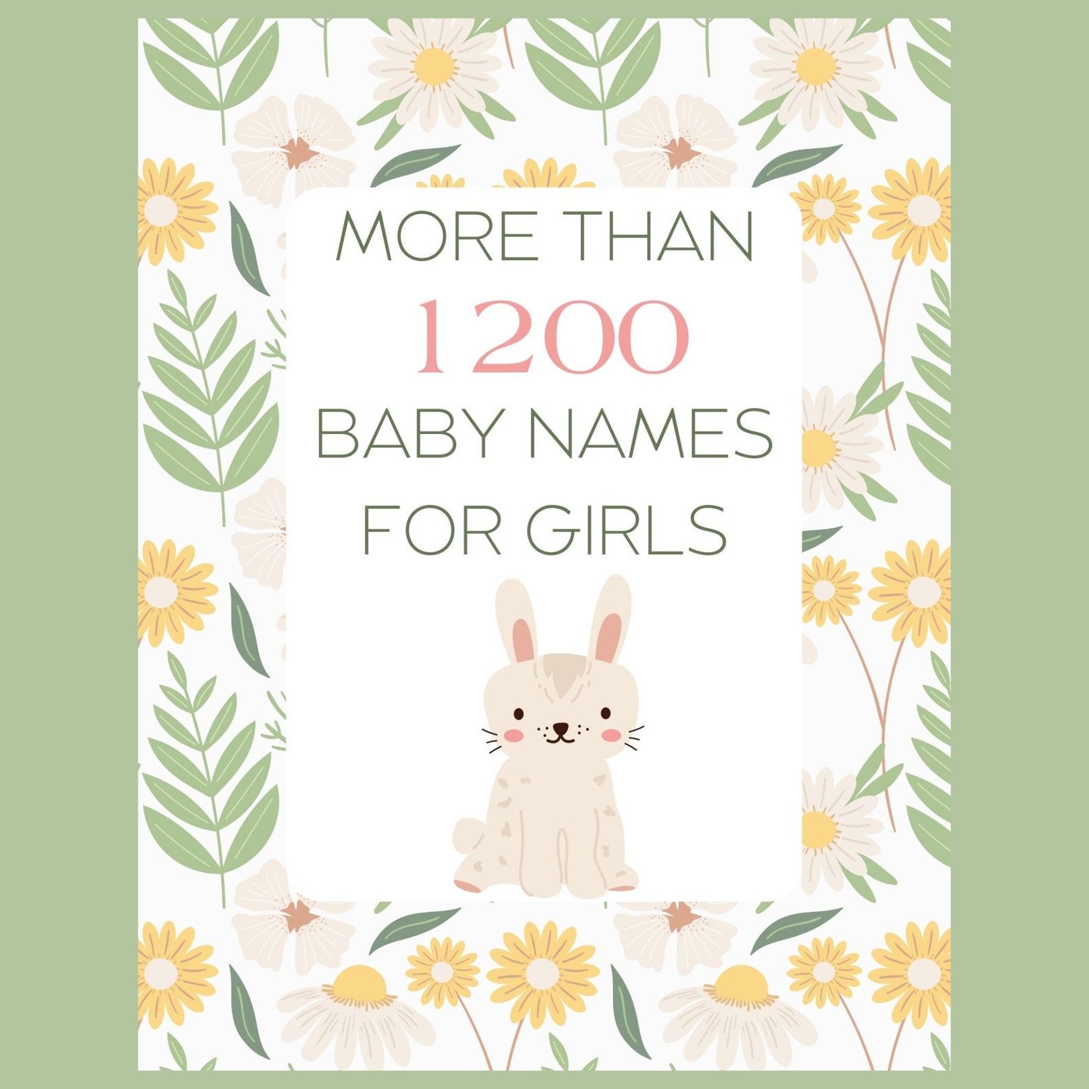 PRINTABLE List of Over 1200 Baby Names for Girls, A to Z Name Ideas for ...