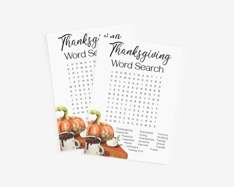 Thanksgiving Games, Word Search, Autumn Games,fall Activities , Fall ...